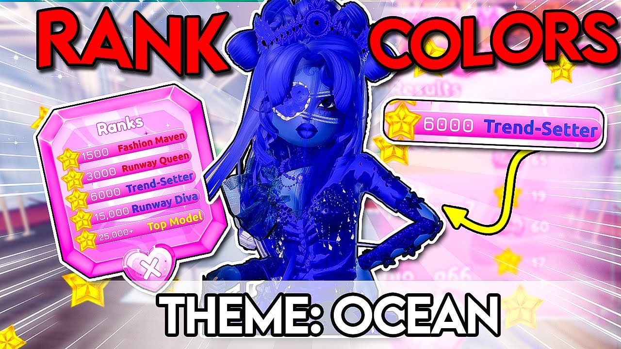 ONLY using RANK COLORS to make my OUTFITS | Dress To Impress Roblox ...