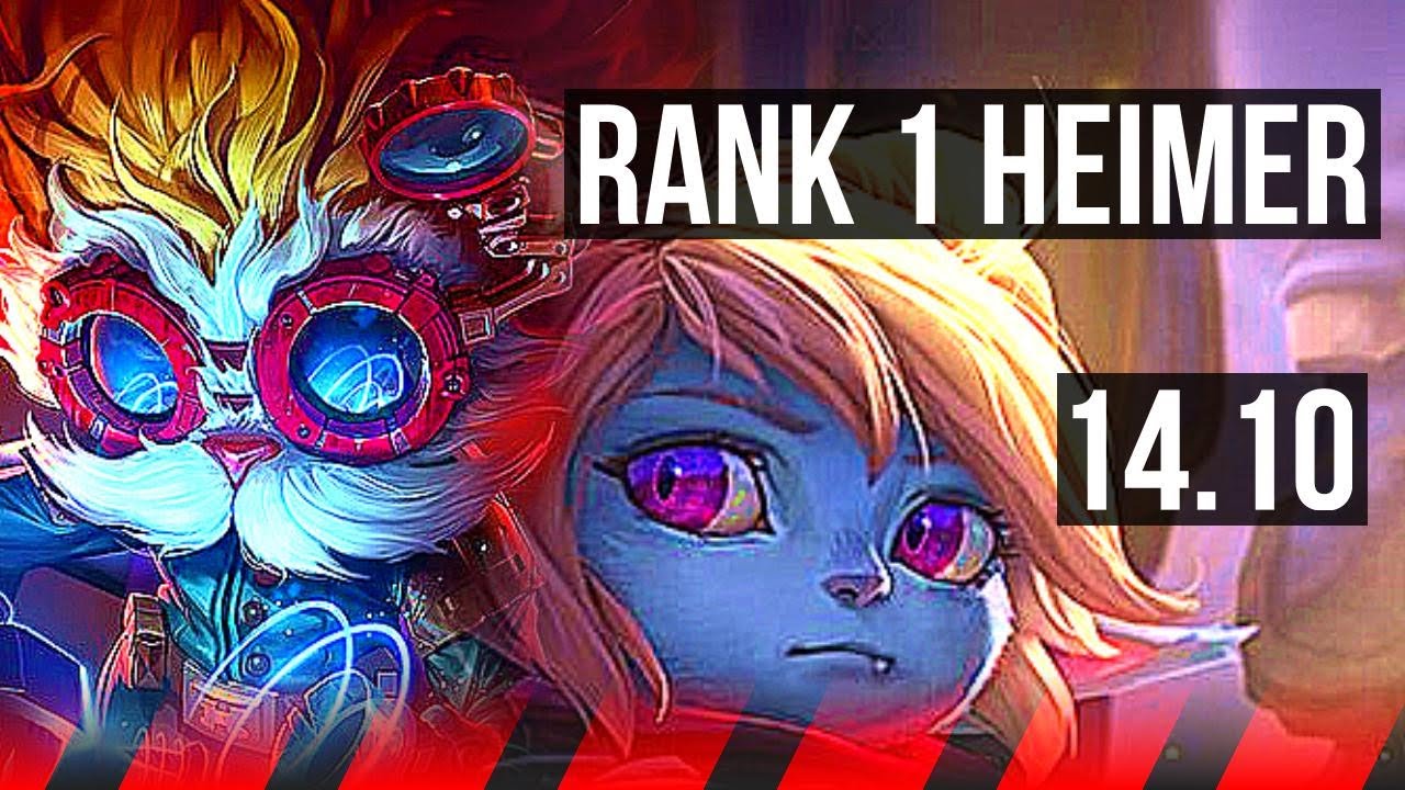 HEIMERDINGER vs POPPY (TOP) | Rank 1 Heimer | TR Grandmaster | 14.10 ...