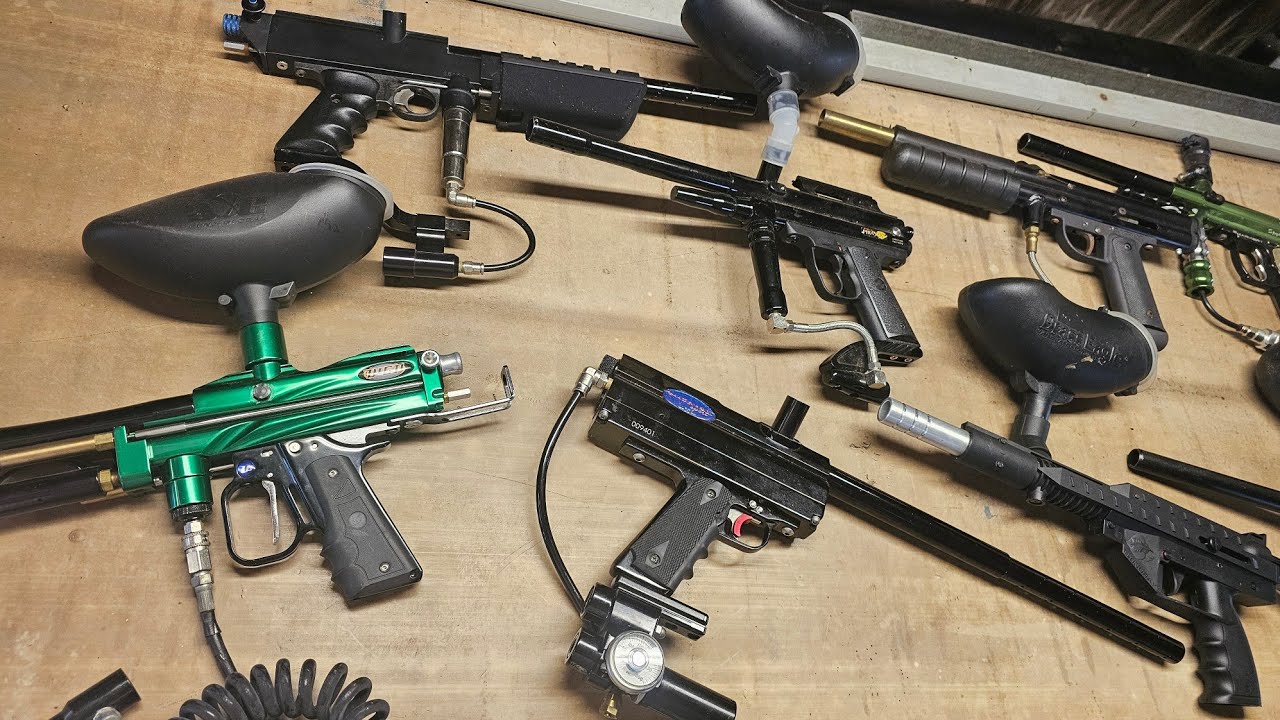 Vintage Paintball Marker Collection - YouTube