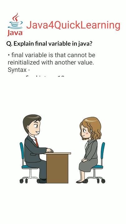 Explain final variable in java #final #variable #corejava #freshers #java4quicklearning - YouTube