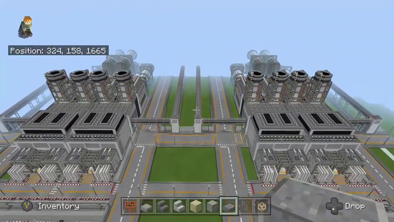 minecraft power station. substation - YouTube