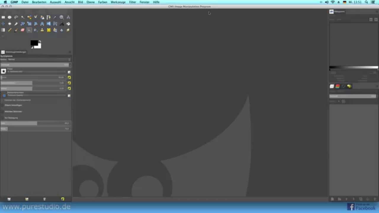 GIMP - Tutorial 001 : Die Arbeitsoberfläche - YouTube