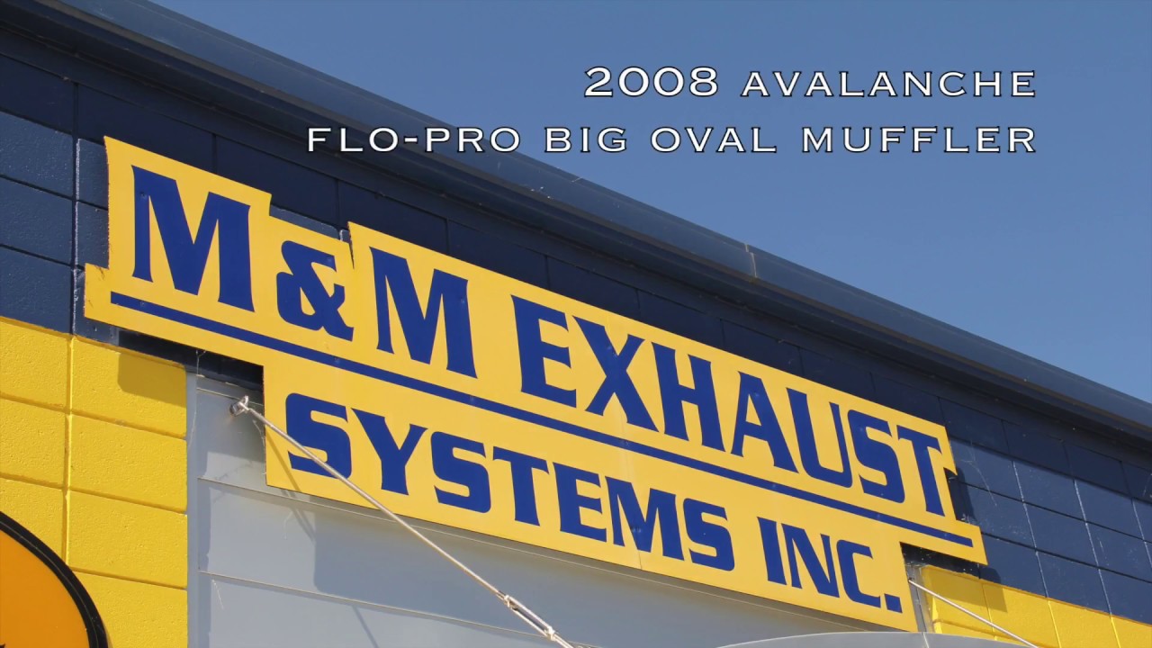 2008 Chevy Avalanche Exhaust Flo Pro Big Oval - YouTube
