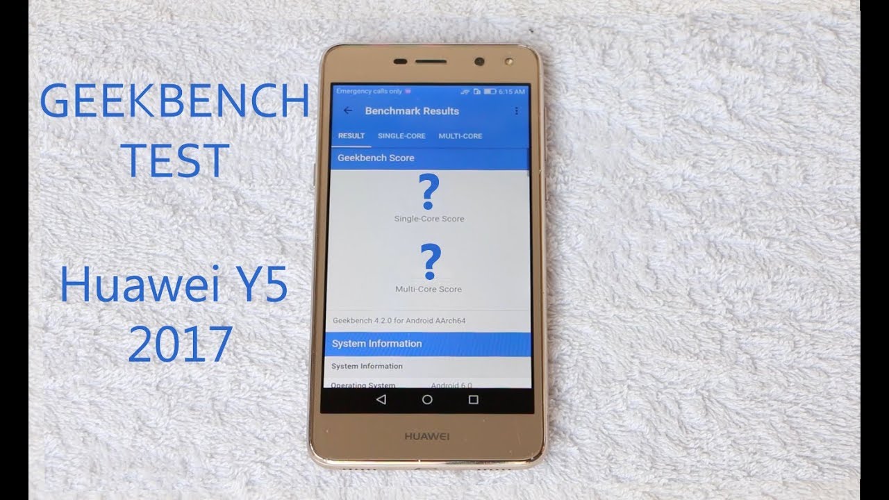 Huawei Y5 2017 Benchmark Test (Geekbench) - YouTube