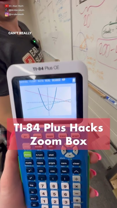 TI-84 Plus Tips and Tricks: Zoom Box #maths #ti84 #tips #mathclass #hacks #teacher # ...