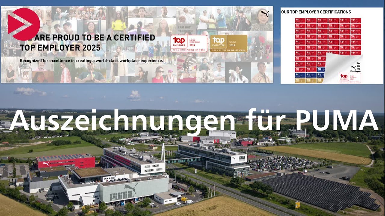 Nachhaltigkeits- und Top-Employer-Auszeichnung für PUMA - YouTube