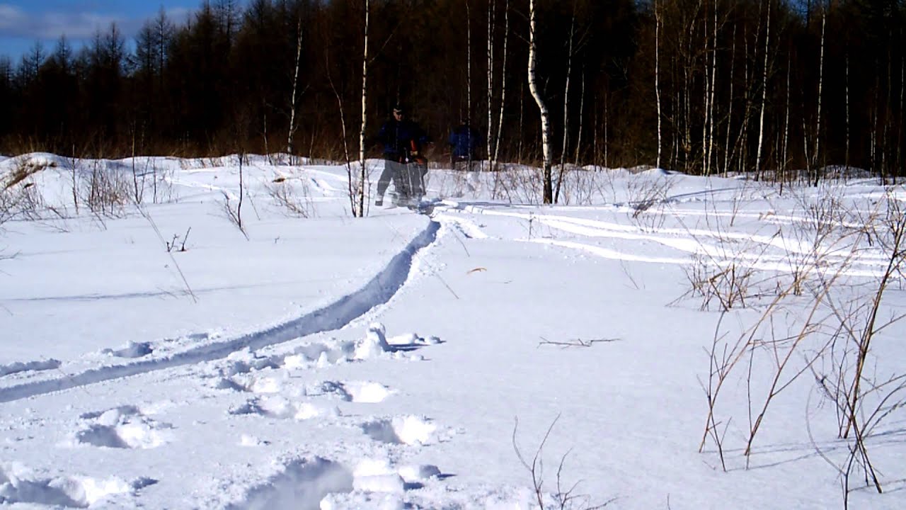 homemade snow bike 200cc - YouTube