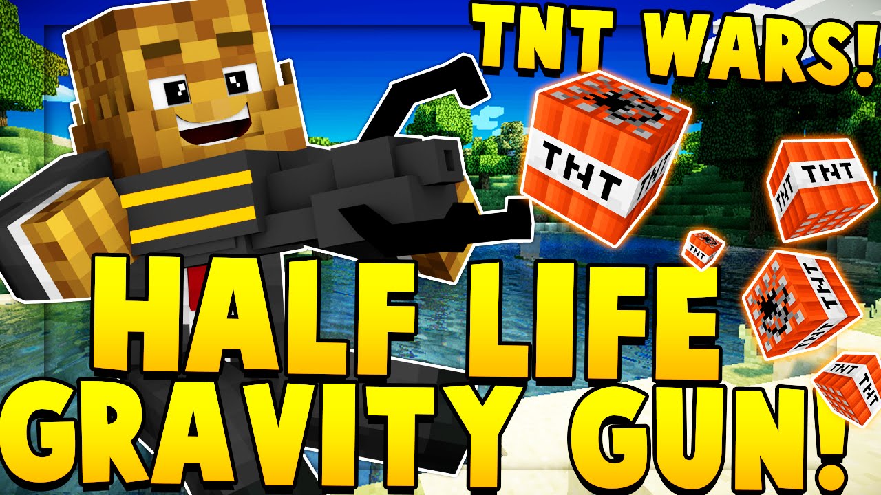 HALF LIFE GRAVITY GUNS MOD (TNT WARS) | Minecraft - Mod Battle ...