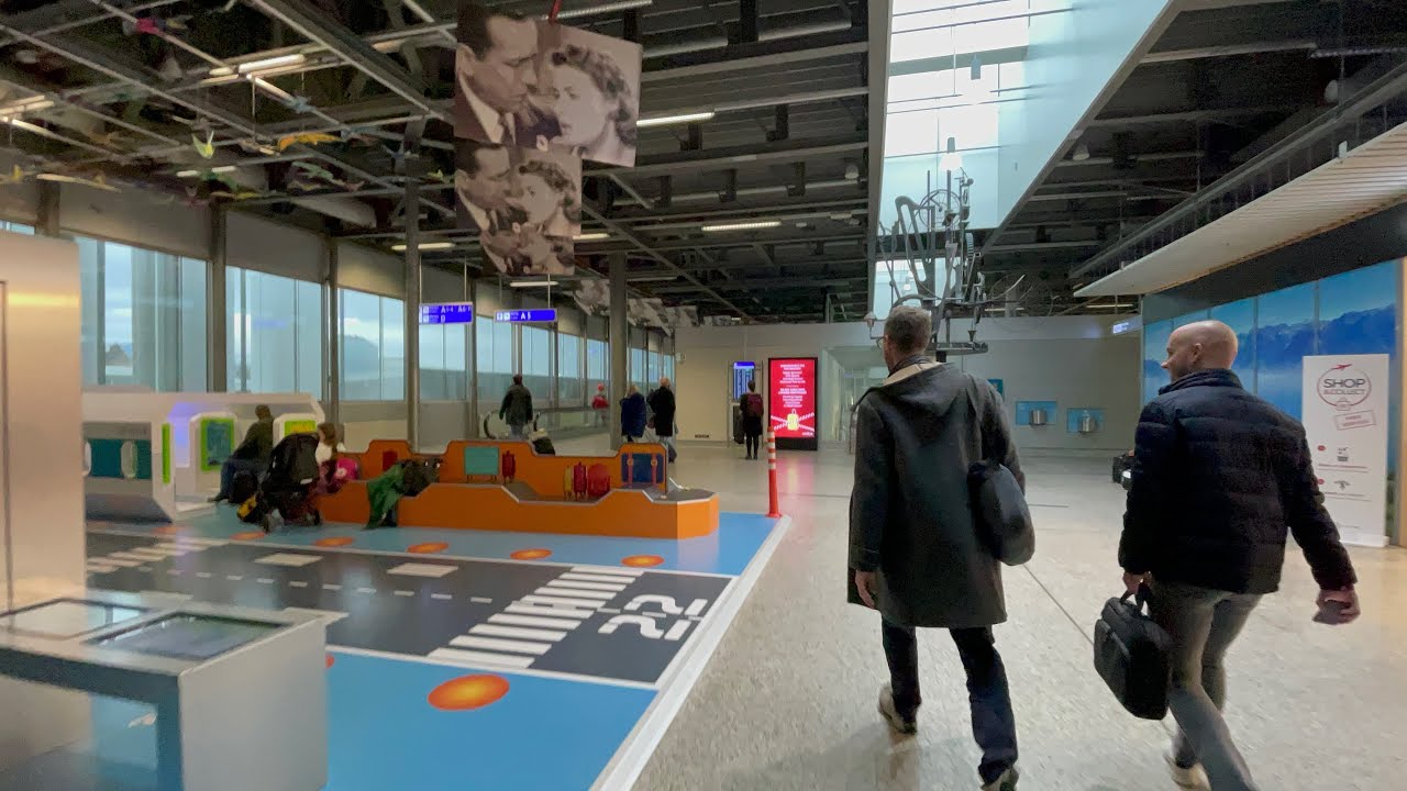 🇨🇭Geneva Airport Transit Area Walking Tour [4K 60fps] - YouTube