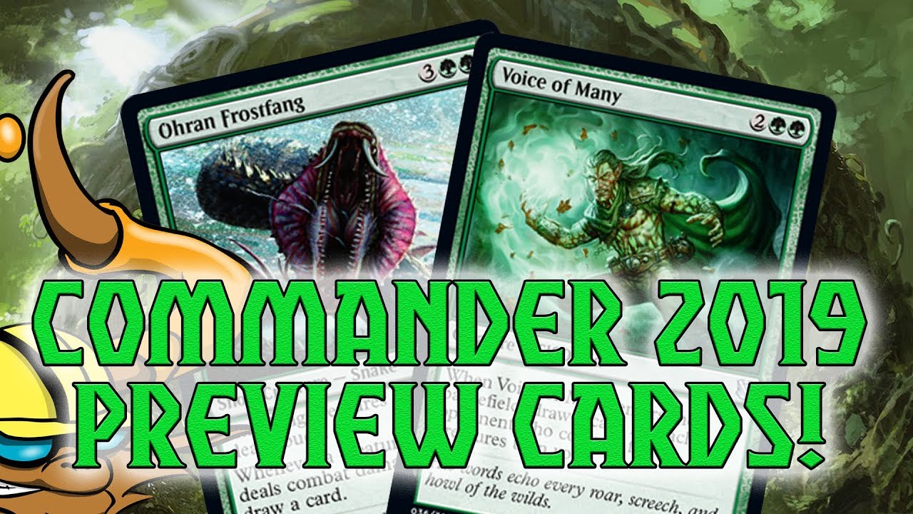 Commander 2019 Previews, Voice of Many & Ohran Frostfang | Commander's ...