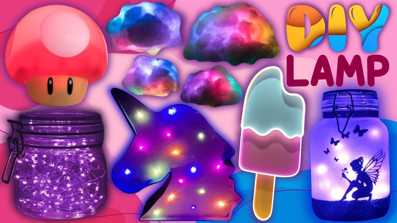 5 DIY LAMP IDEAS - Night Lamp - AMAZING ROOM DECOR IDEAS YOU WILL LOVE ...