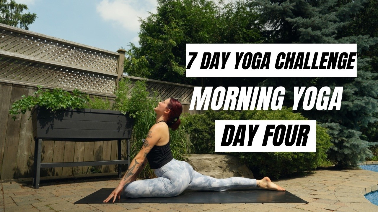Gentle Morning Yoga Challenge- DAY FOUR | 15 Minute Full Body Morning ...