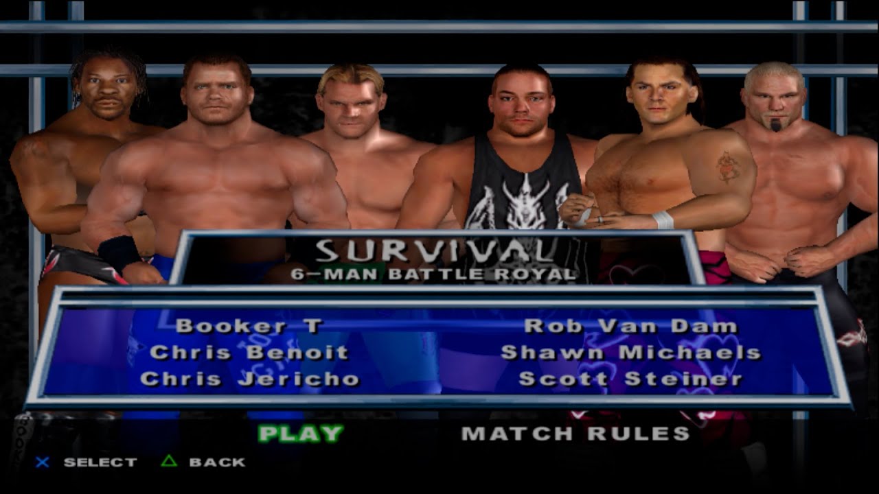 WWE SmackDown! HCTP - BookerT,ChrisBenoit,ChrisJericho,RVD ...