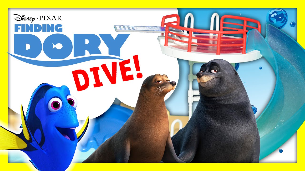 FINDING DORY Pixar Dory and Nemo Pool Fun TheEngineeringFamily Funny ...
