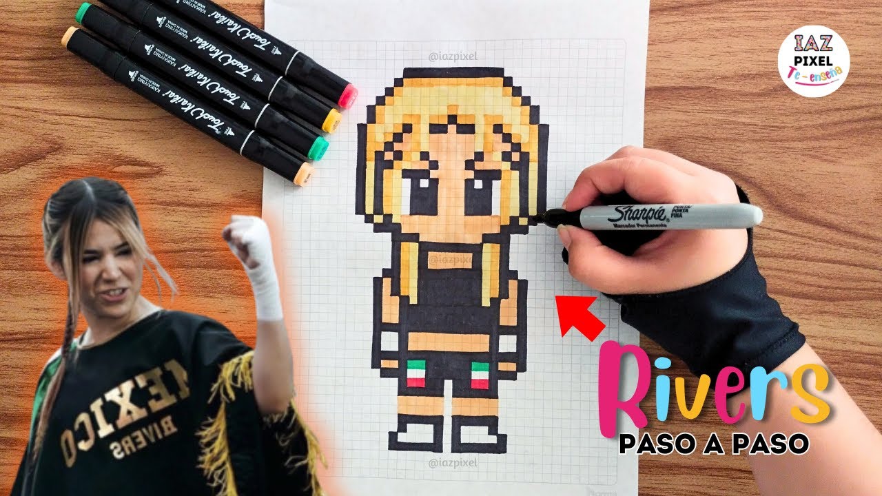 Como pintar a RIVERS en pixel art #rivers @Rivers_gg - YouTube