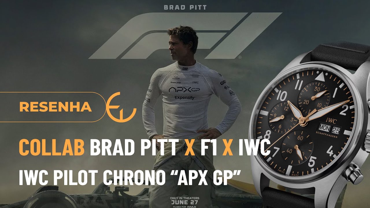 O RELÓGIO DO FILME F1 | IWC Pilot Chrono "APX GP" | #Resenha eWatch ...