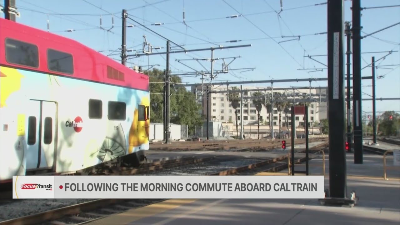 Following the morning commute aboard Caltrain - YouTube