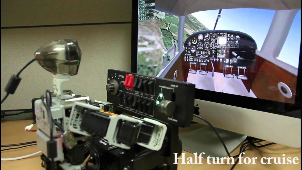 PIBOT : Humanoid Pilot Robot - YouTube