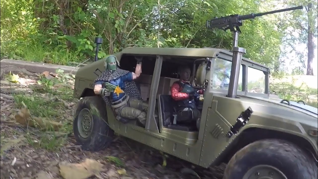 FPV Modified Heng Guan HG P408 Humvee - Ready for Action (and Action Force) Quick Trail Ride ...