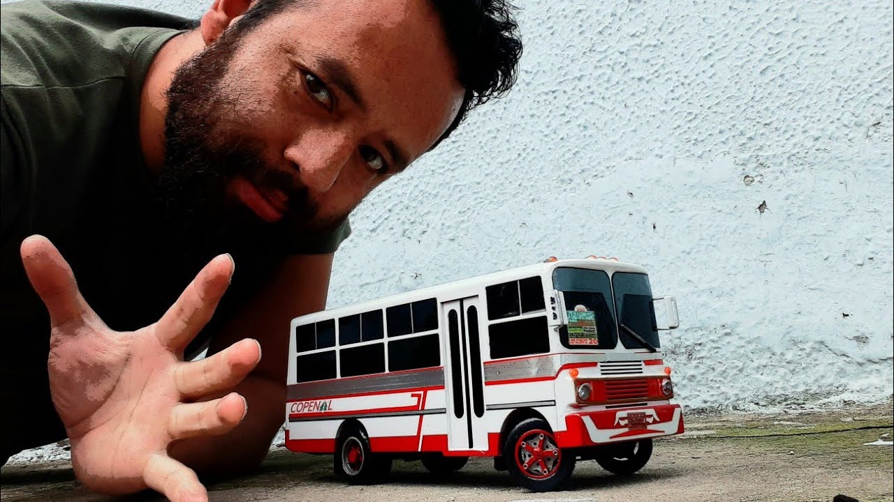 Buseta urbana Bogotana clásica replica a escala .|| dodge blue birds ...