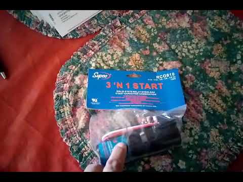 Supco 3 N 1 Start overload relay unboxing and review and install part ...
