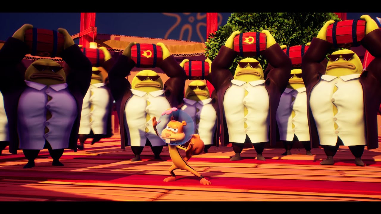 SpongeBob Schwammkopf: The Cosmic Shake: Sandy Boss Fight - YouTube