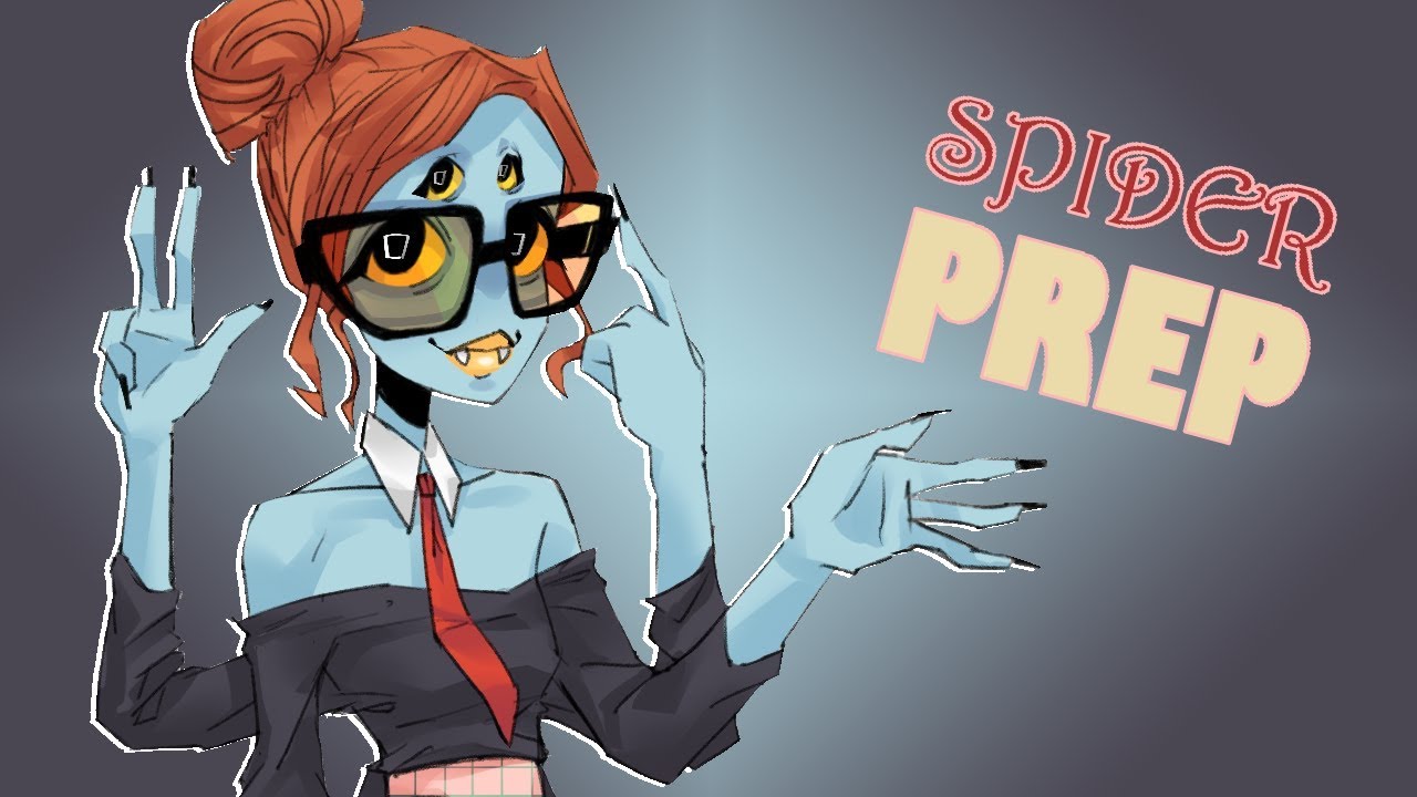 DRAWING A PREPPY SPIDER GIRL - Monster Girl Challenge - YouTube