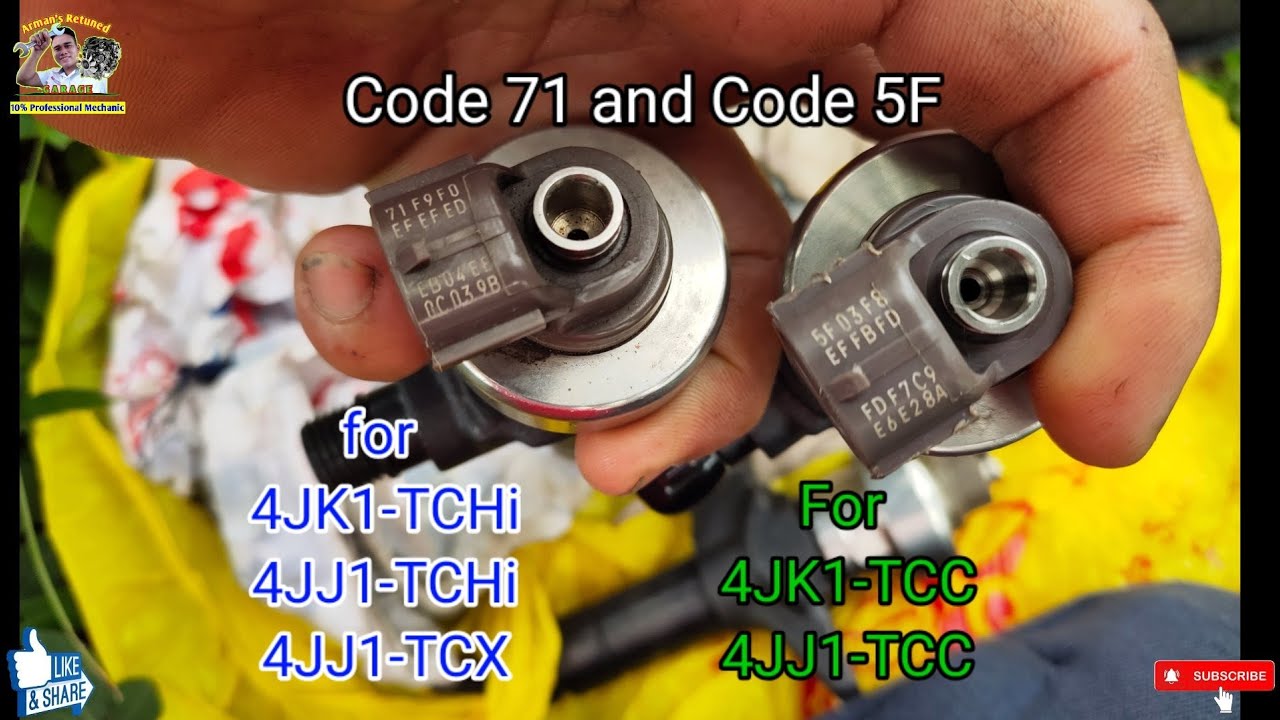 4JJ1 & 4JK1 injector - YouTube
