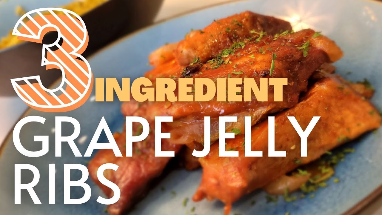 3 Ingredient Grape Jelly Ribs - YouTube