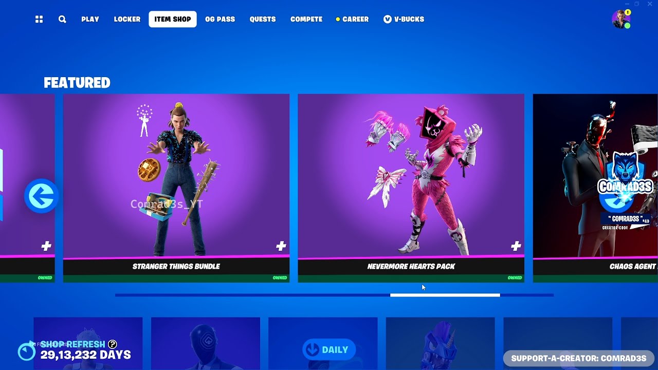 Fortnite NEW Updated & Returning Item Shop Skins and Bundles (Eleven ...