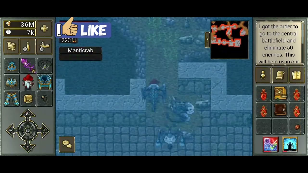 TIBIAME WIZARD HUNT MANTICRAB!!! DROP WPN 159? - YouTube