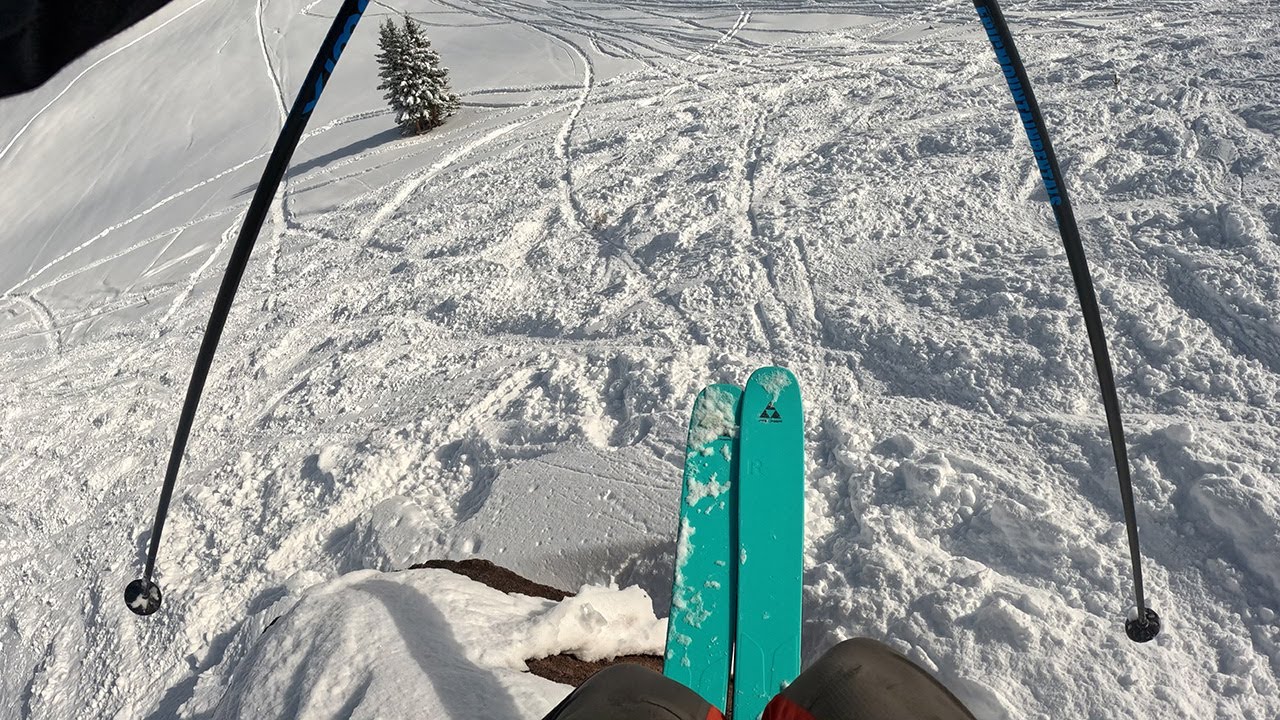 Skiing Vail Bluebird Powder Day - YouTube