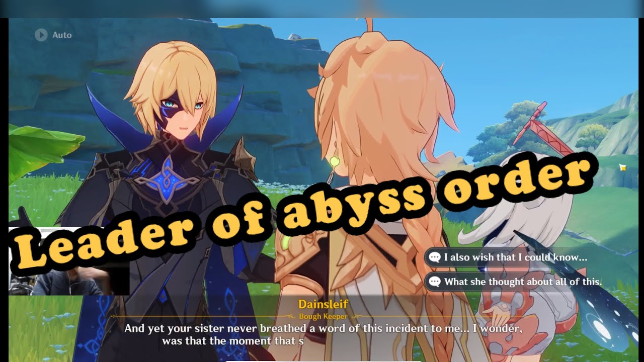 Leader of the abyss order. Dainsleif leaves again archon quest 3.5 ...