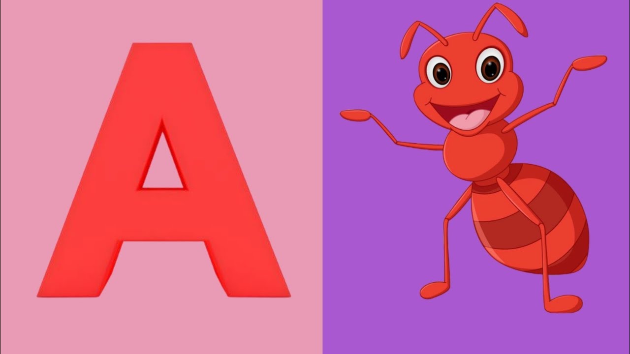 A is for Ant Alphabet Sounds song preschool abc| abc preschool ...