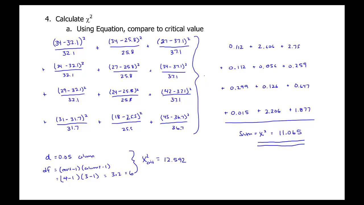 Test of Independence (Contingency Tables) - YouTube