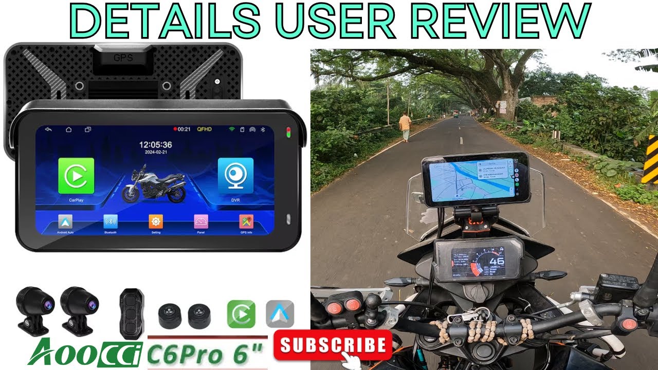 FULL Review Aoocci C6 Pro Motorcycle CarPlay, System 2024 | Honest ...