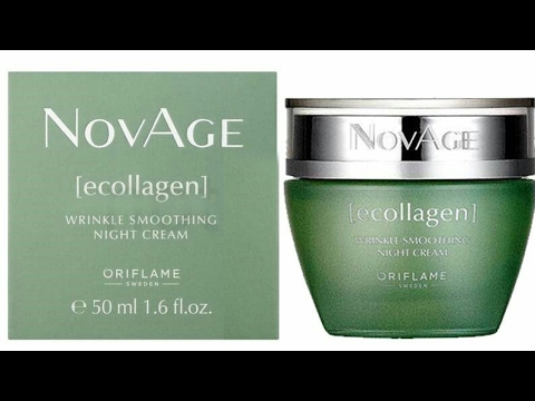 oriflame NovAge Ecollagen Wrinkle Smoothing Night Cream review - YouTube