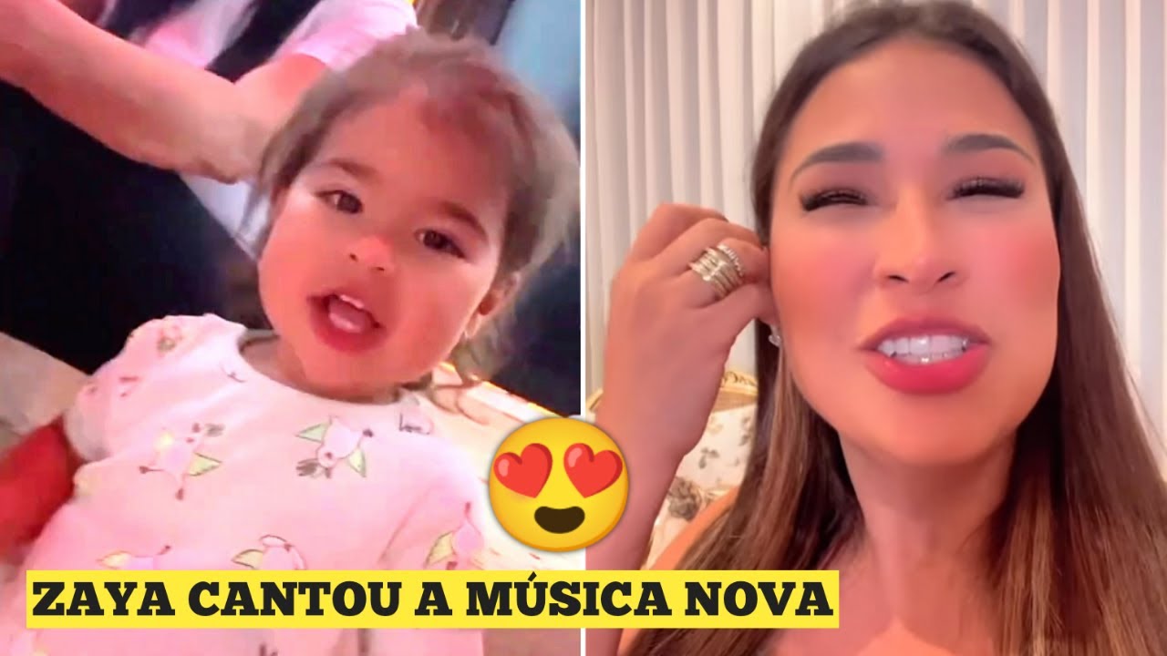 ZAYA JÁ SABE CANTAR A MÚSICA NOVA DA MAMÃE 😍 - YouTube
