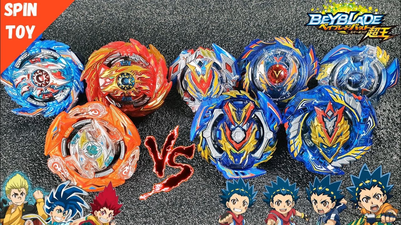Super Hyperion / Glide Ragnaruk / King Helios VS ALL Valkyrie Beyblade ...