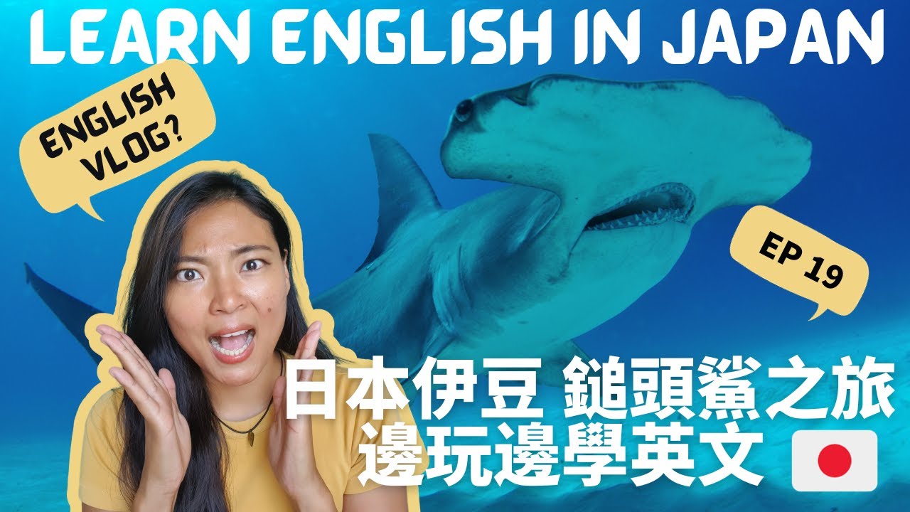 第19集：日本 伊豆半島鎚頭鯊之旅！邊玩邊學英語！English Travel Vlog Ep 19 Learn English in Izu ...