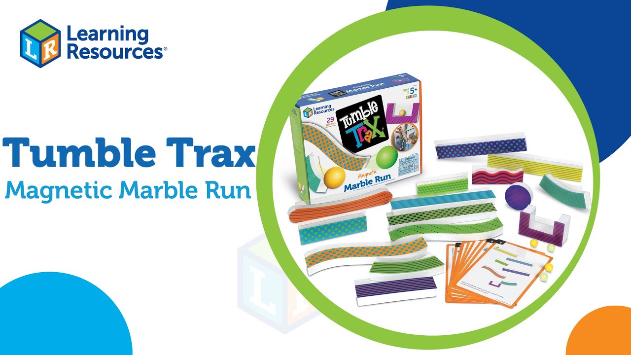 How to Use Tumble Trax™ Magnetic Marble Run | Learning Resources - YouTube