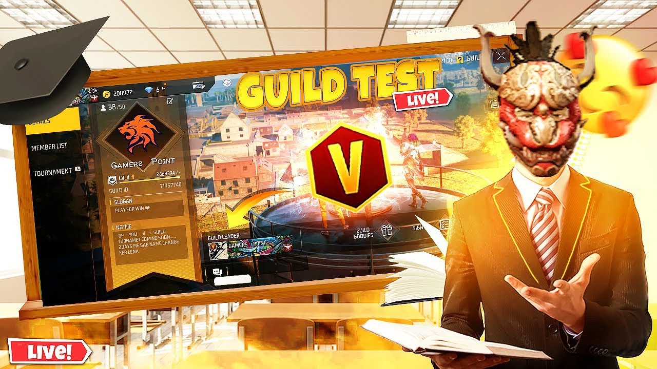 FREE FIRE LIVE GUILD TESTING 🔥| GUILD TEST LIVE 😈 FF LIVE GUILD TEST # ...