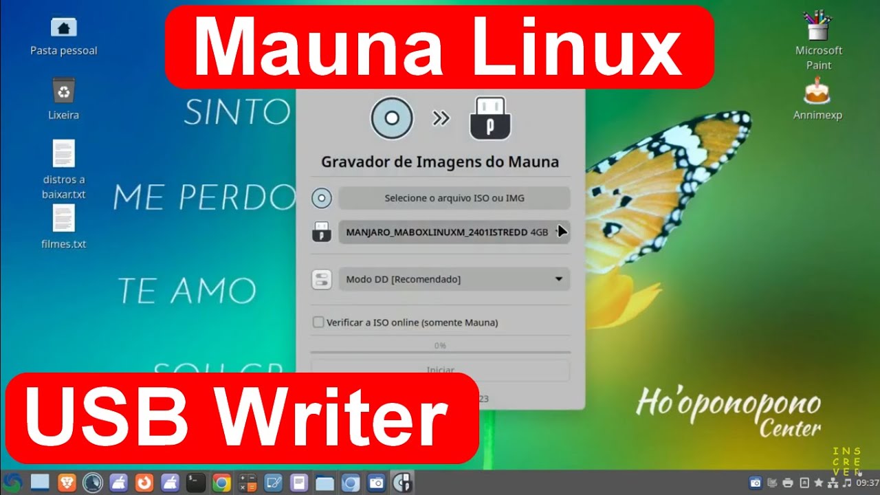 Como criar pendrive de boot com Mauna USB Writer - YouTube