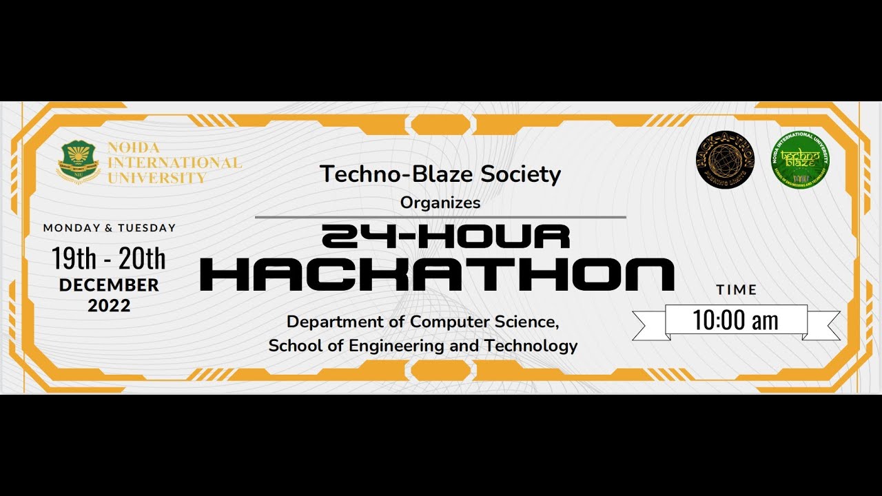Prize Distribution||24hr Hackathon||Techno Blaze||Noida International ...