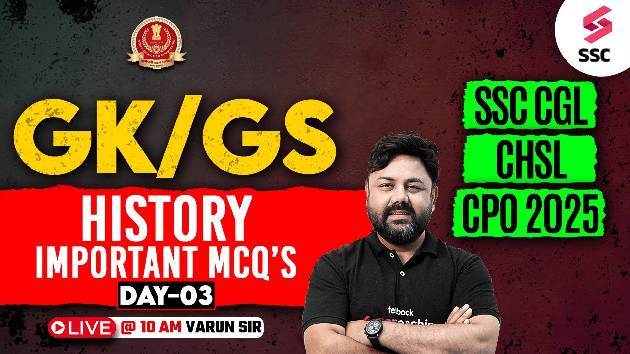 SSC CGL 2025 | SSC CGL GK GS CLASSES 2025 | SSC CGL MOST IMPORTANT ...