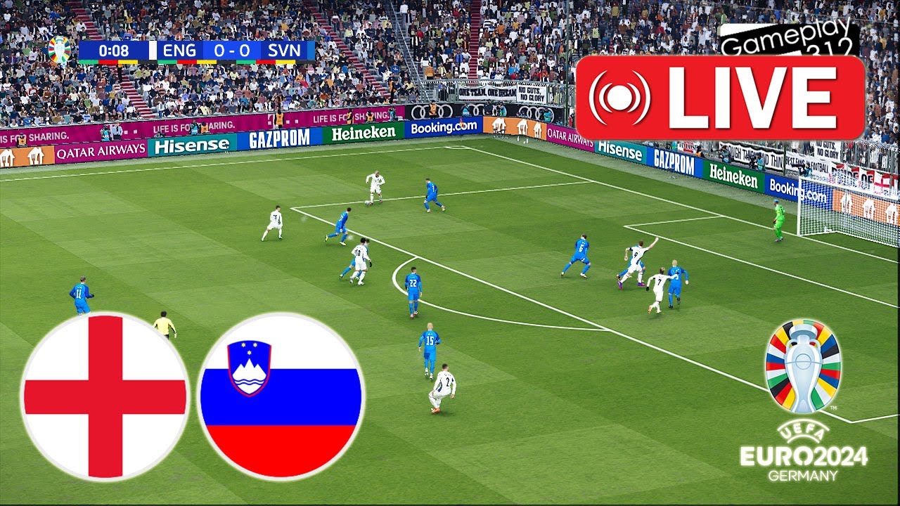 🔴LIVE : England vs Slovenia | UEFA Euro Cup 2024 | Match Live Today ...
