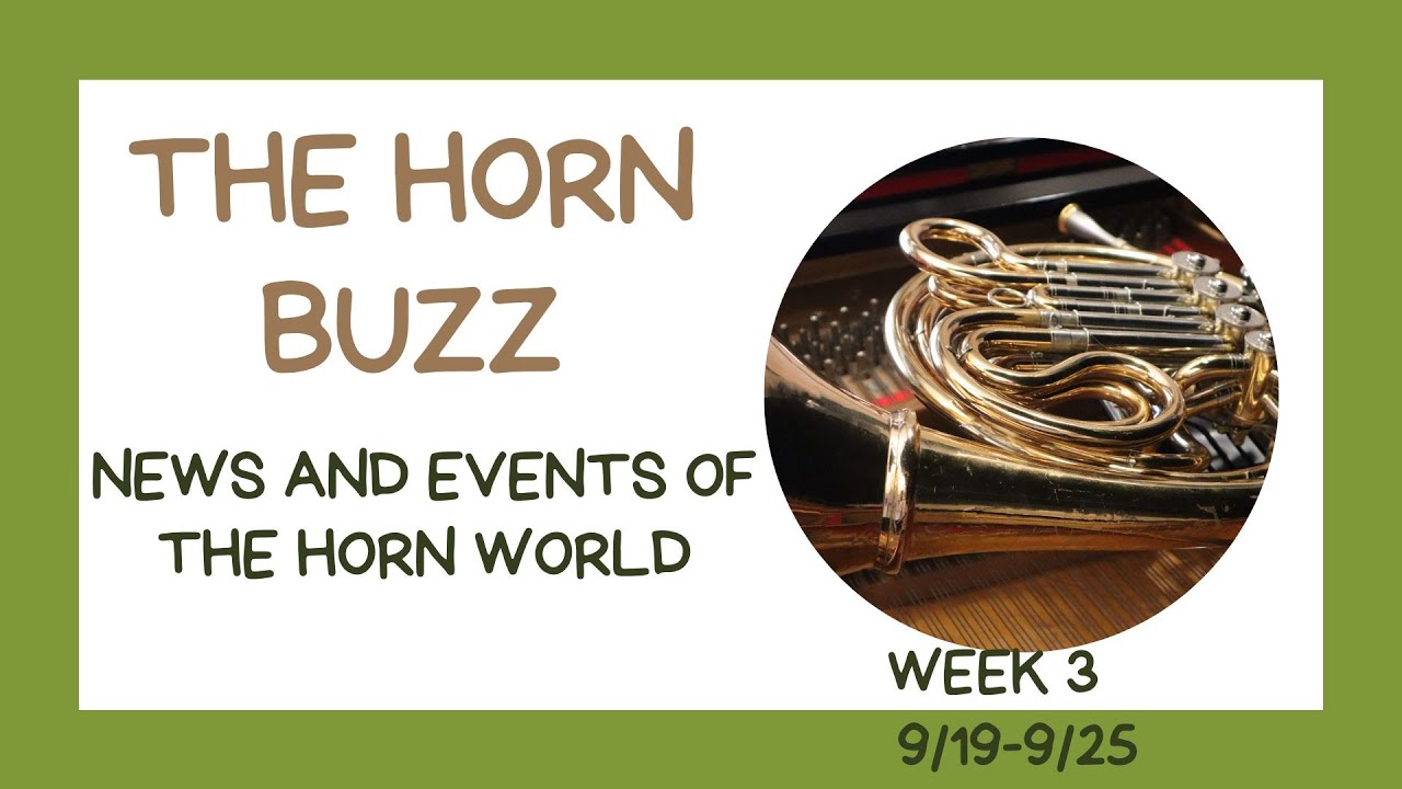 Horn Buzz Week 3 (9/19-9/25) - YouTube