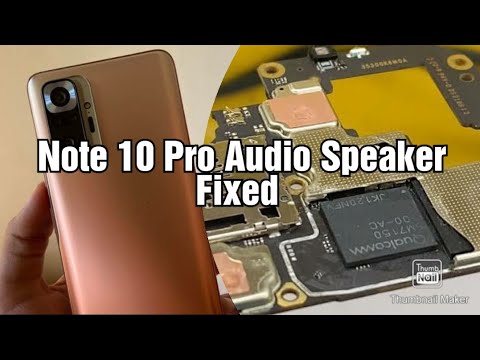Redmi note 10 pro audio Speaker problem Cpu Reballing - YouTube