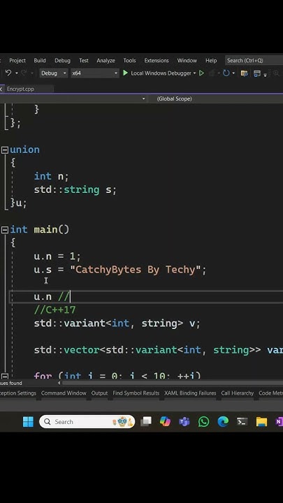STD::VARIANT IN C++17 #cpp #shorts #cpp17 - YouTube
