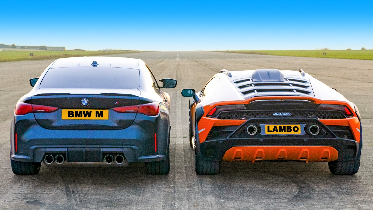 BMW M4 CS vs Lambo Huracan: CORRIDA DE ARRANCADA - YouTube